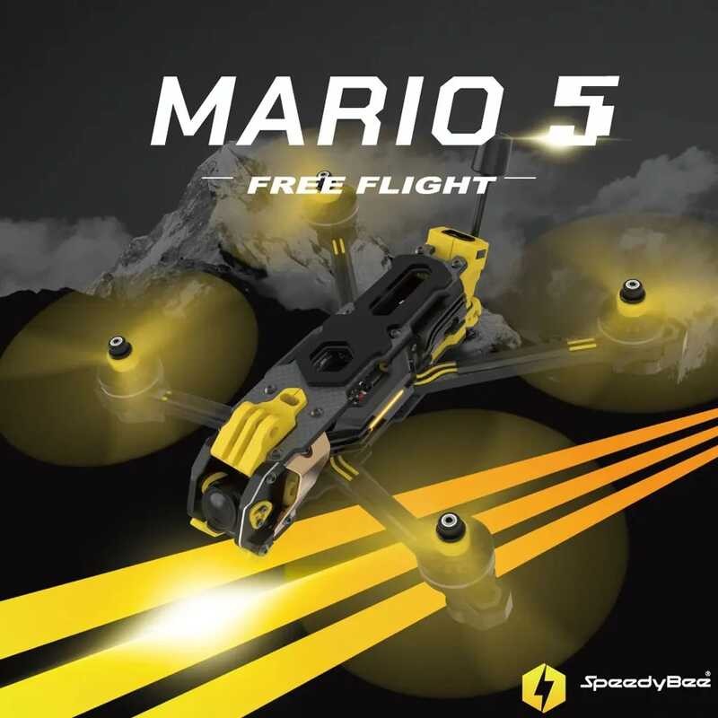 Speedybee Mario 5 Frame Kit DC / XH Version With Carbon Fiber Plate FPV ...