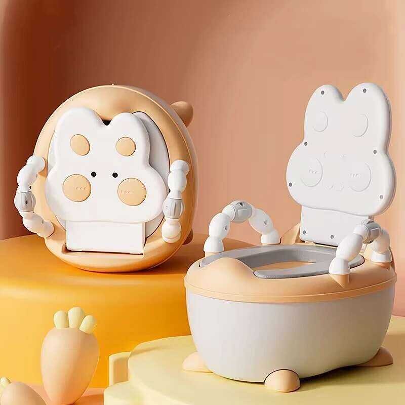 Children's Portable Pot Potty Training Toilet for Kids Cute Rabbit Baby ...