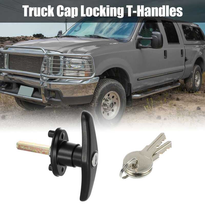 X Autohaux 1Set Truck Cap Locking T-Handles for Pickup Truck Cap Topper ...