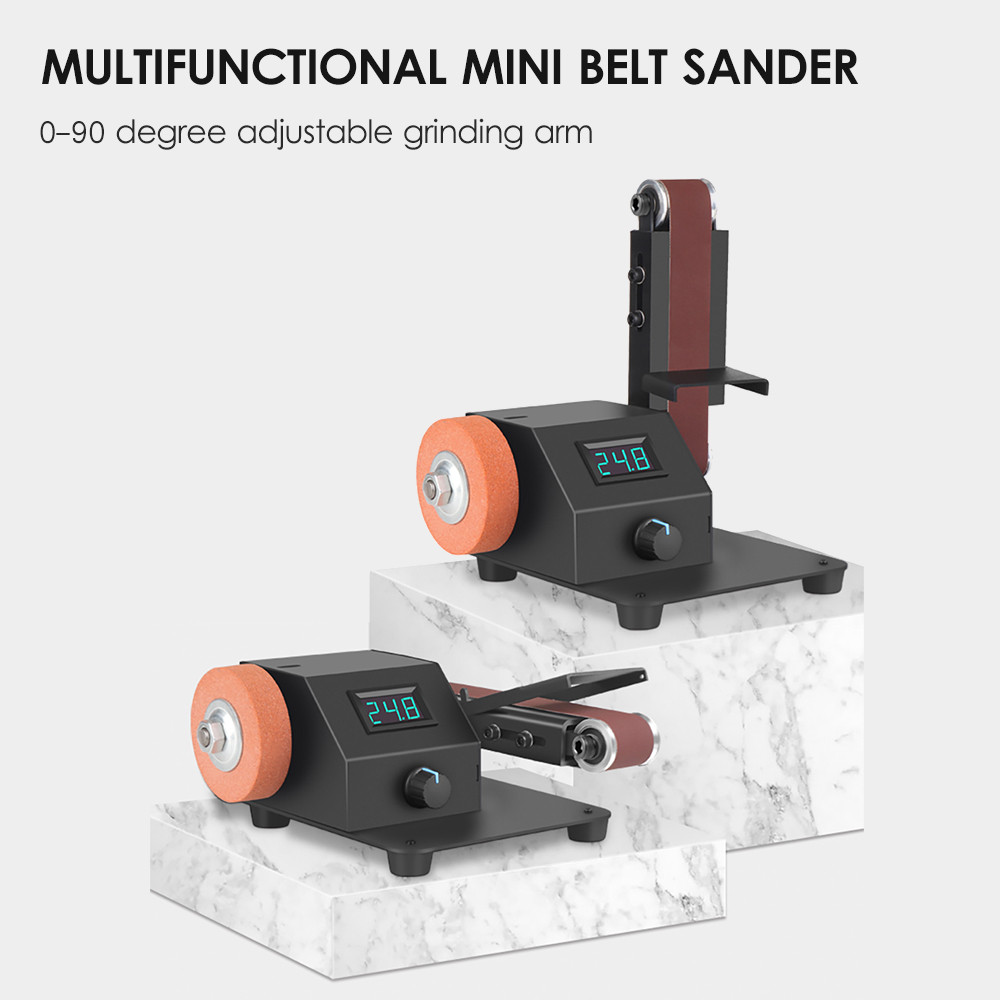 2-in-1 Electric Belt Sander & Grinder - DIY Knife Sharpener & Polisher ...
