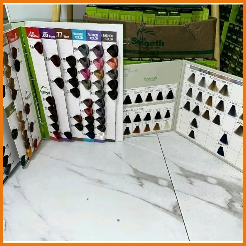 Bremod Performance Hair Color Chart & Bremod Premium Hair Color Chart ...