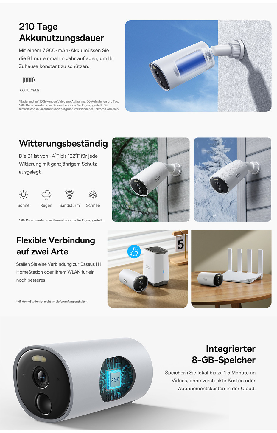 Baseus new Security B1 Outdoor Camera 2K Wireless Wifi Camera Security Protection System 24/7 ...