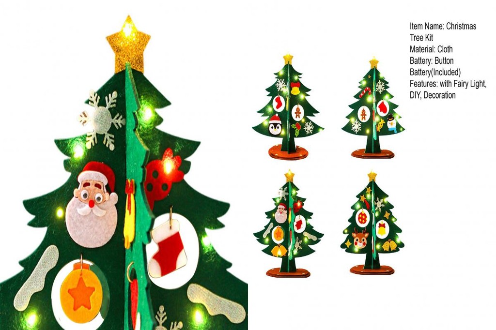 Mini Christmas Tree Kit Diy Christmas Tree Ornaments Diy Mini Felt ...