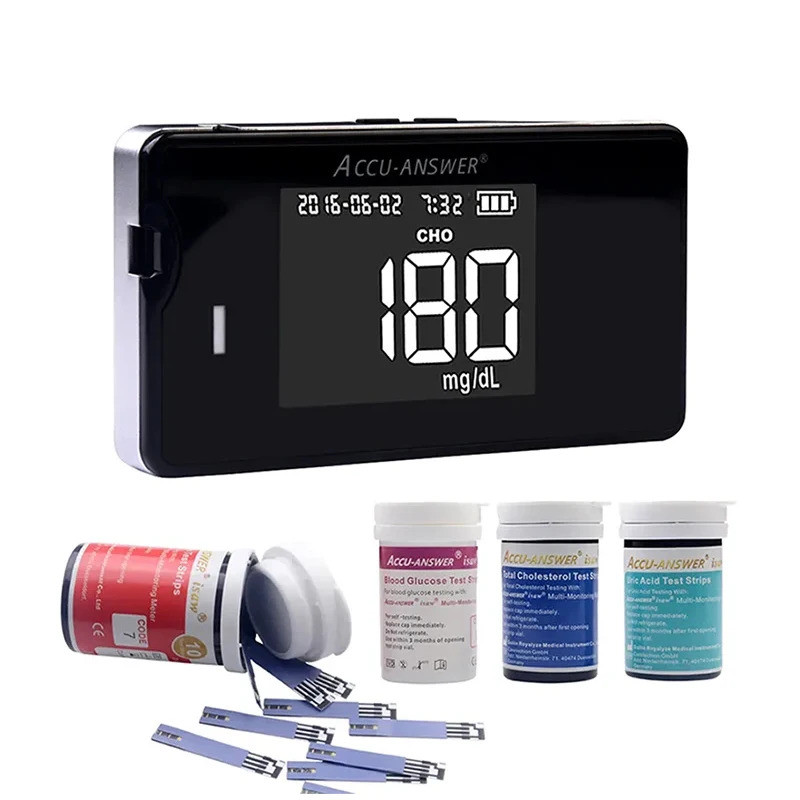 Accu Answer 4In1 Biochemical yzer Blood Detection Equipment Cholesterol ...