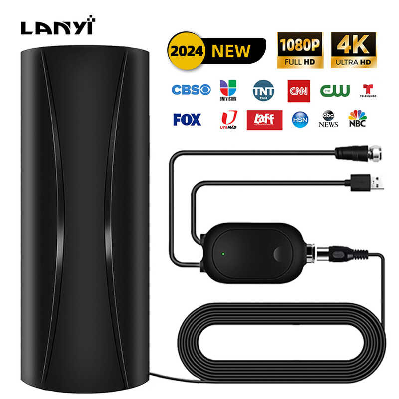 Tv Signal Amplifier 30Db High Gain Hd For Indoor Antenna Outdoor Global ...