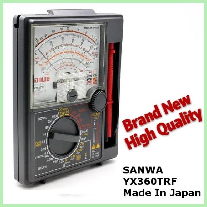 ☢ Sanwa YX360TRF Analog Multi-Tester Multi-Meter Made in JAPAN Analogue ...