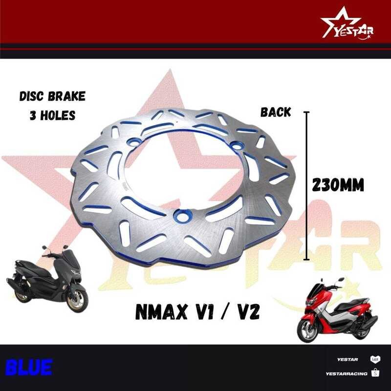 SK 1 Pc Yamaha NMAX V1 V2 V2.1 Rear Lighten Disc Brake 230Mm 3 Holes ...