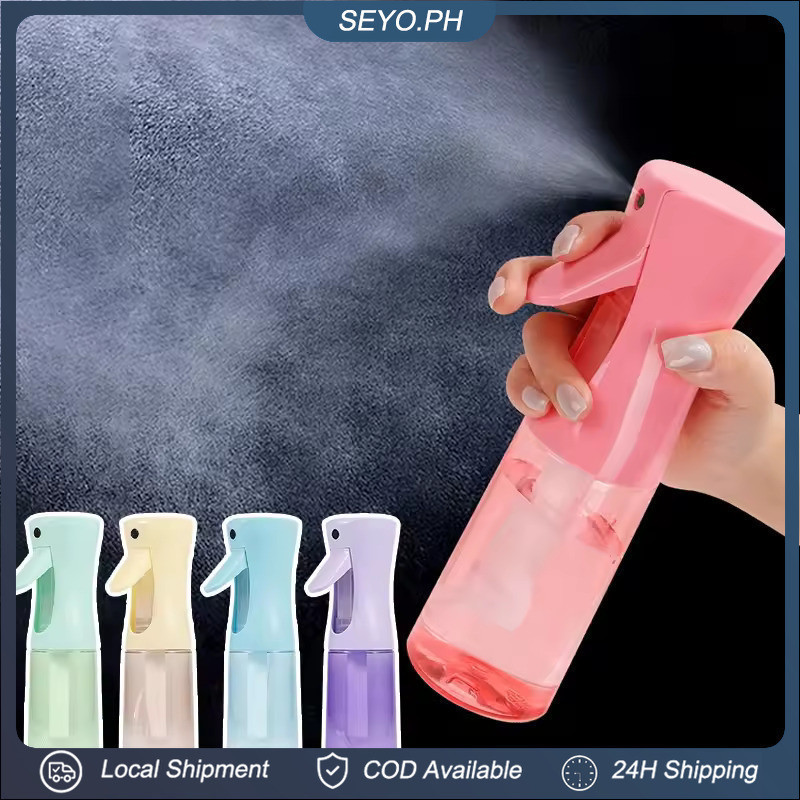 300ML Spray Bottle Long Press Misty Sprayer Plastic Cleaning Hand ...