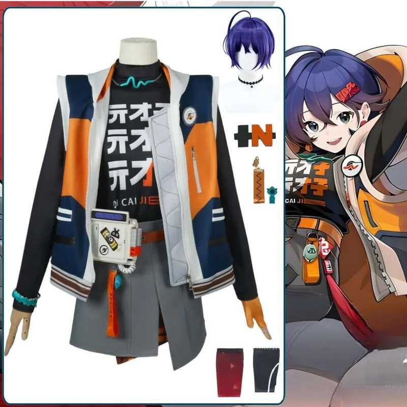 Zzz Zenless Zone Zero Cosplay Women Man Uniform Outfit Belle Cos Wig ...
