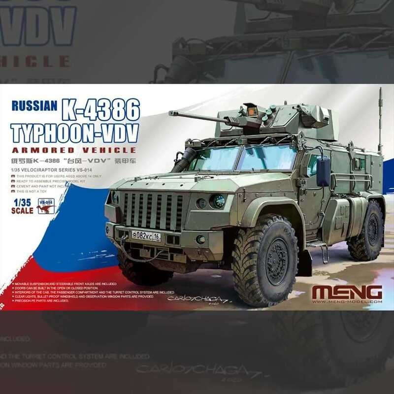 Espesyal Na Offer [Meng] Vs-014 1/35 K-4386 Typhoon-Vdv Armored Vehicle ...
