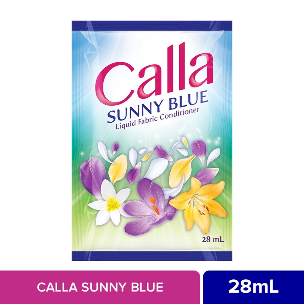 Calla Fabric Conditioner Sachet Sunny Blue 28ml 12s | Shopee Philippines