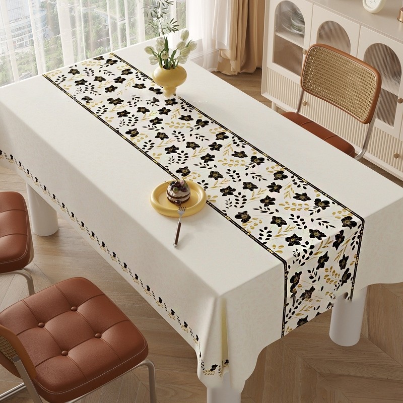 PVC Table Cloth Waterproof Antifouling Table Cloths 4/6/8/10seater ...