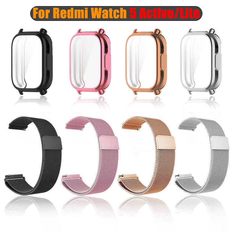 22mm Metal Strap For Redmi Watch 5 Active Lite Milanese Loop Strap With ...
