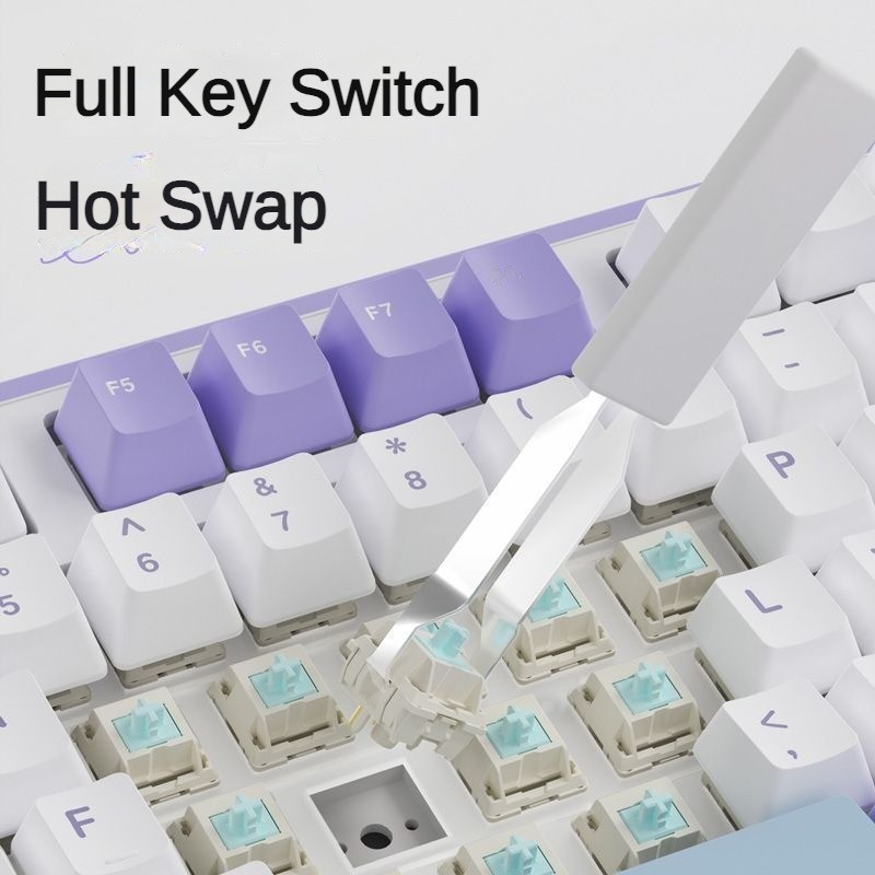 AJAZZ AK980 AK980v2 Mechanical Keyboard 2.4g Wireless Bluetooth Three ...