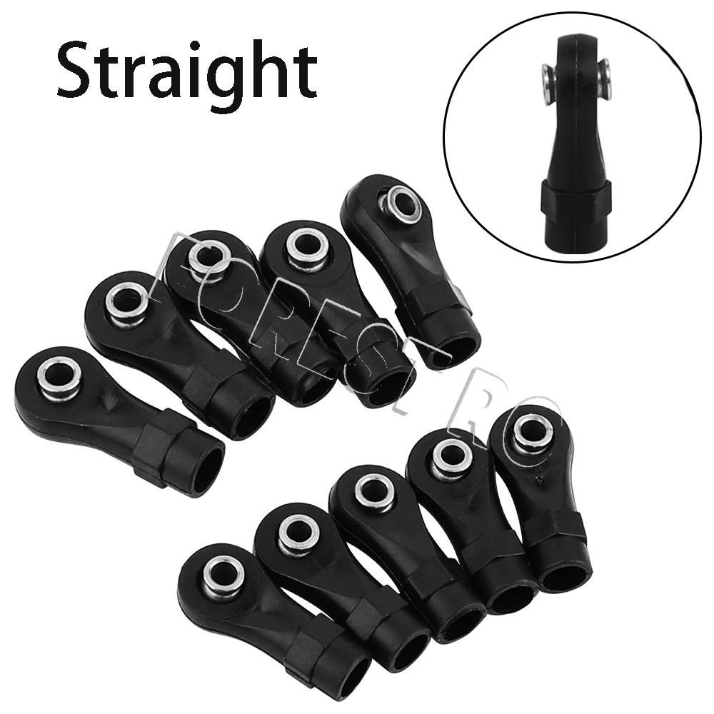 10/50Pcs Plastic M3 M4 Ball Bent Straight Head Linkage Pull Rod Tie Rod ...