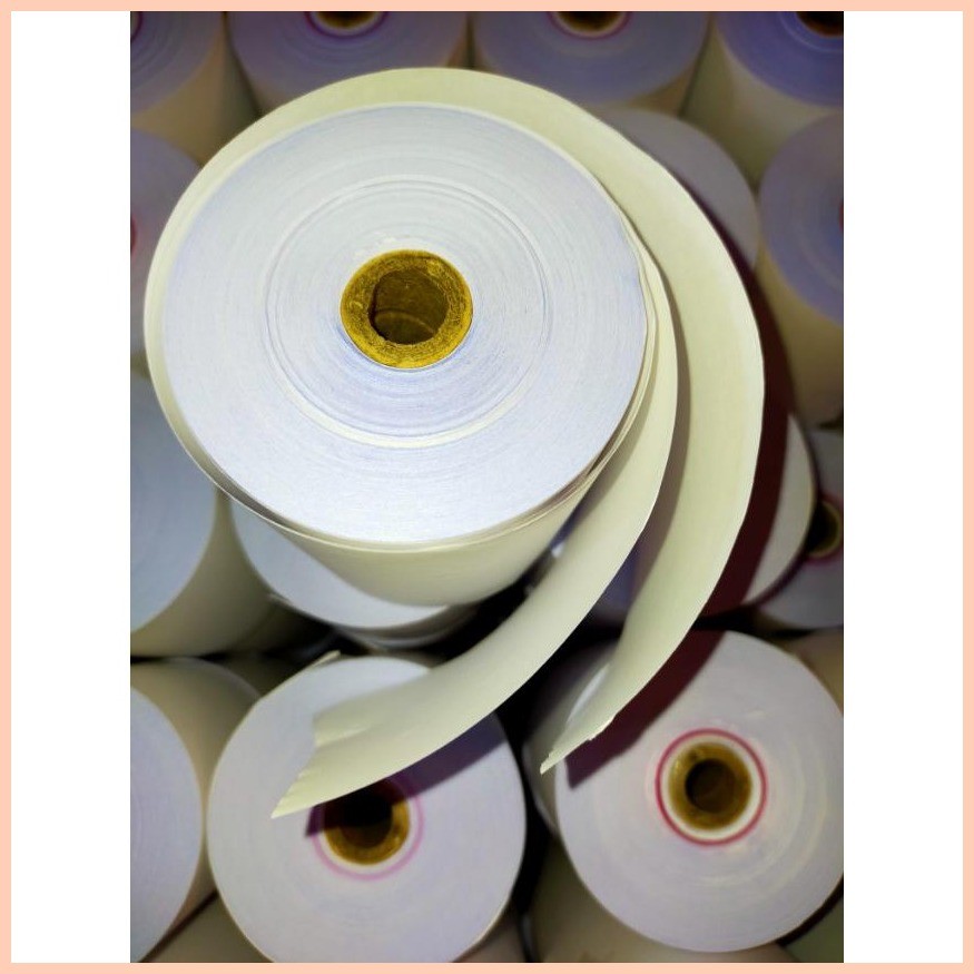 2 PLY Carbonless POS Journal Tape / Cash Register Tape 76mm x 70mm (1 ...