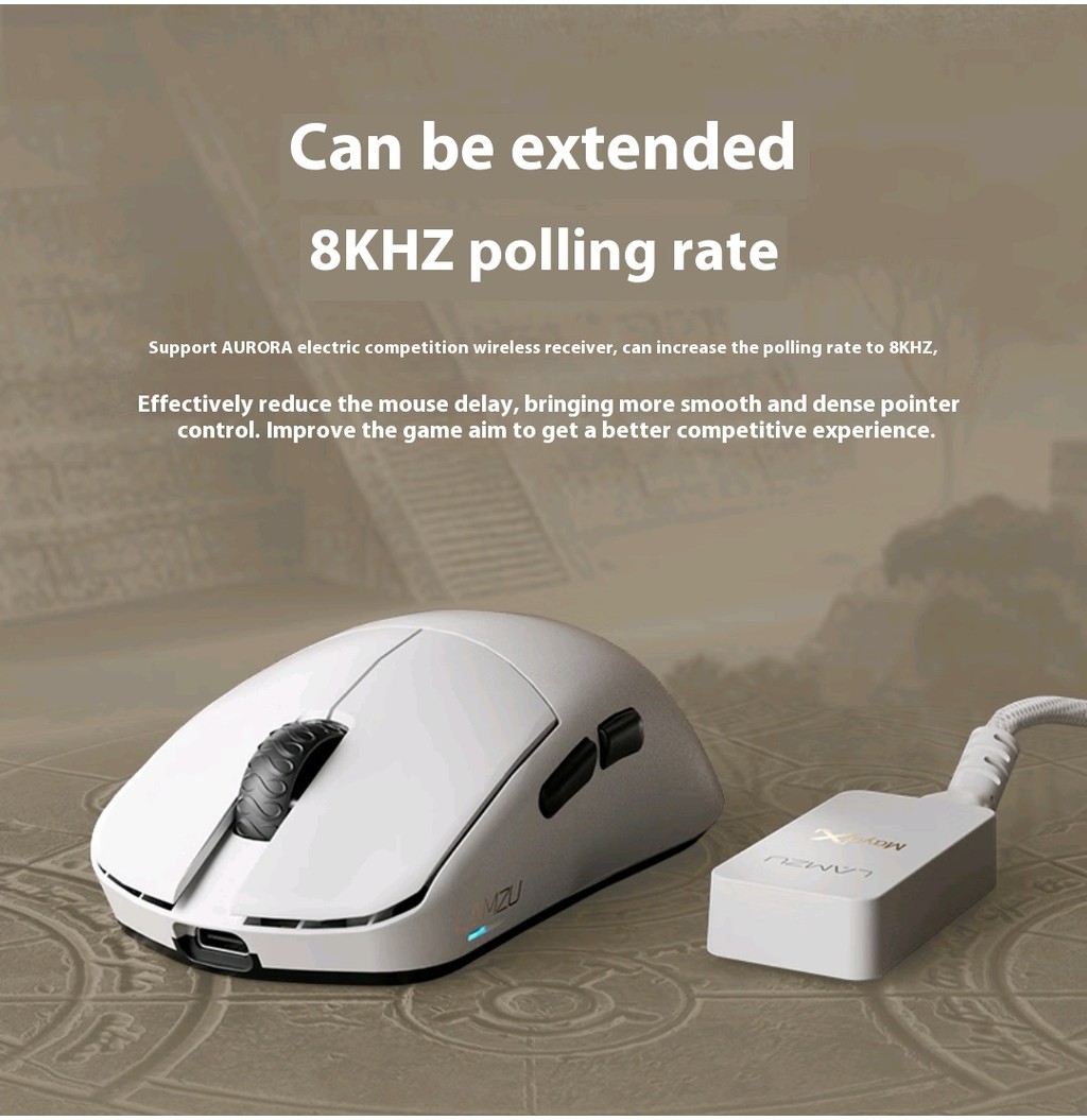 Lamzu Maya X Wireless Mouse Nordic 52840 Paw3950 8000Hz Lightweight ...