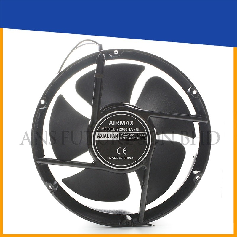 AIRMAXX 8" 220mm x 220mm x 60mm Axial Fan 230VAC Cooling Fan Video Fan ...