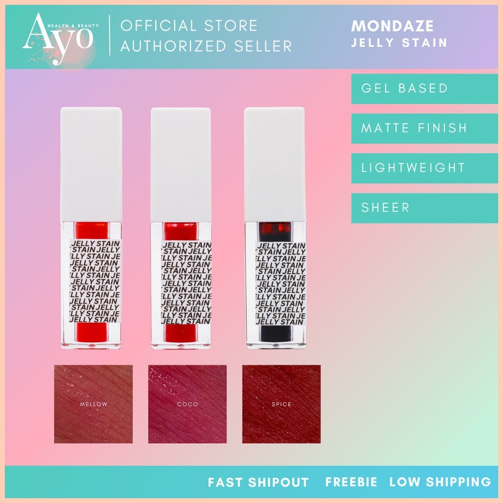 ♠ Jelly Stain Gel Lip Tint ( Mellow Coco, Spice ) by Mondaze | Shopee ...