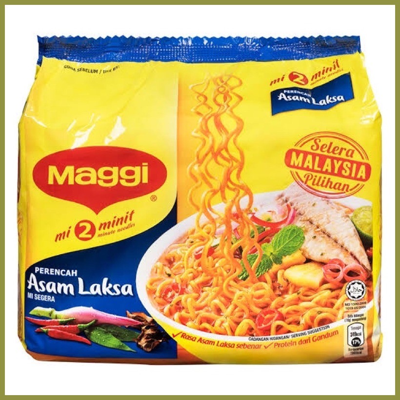 ۩ Maggi Asam Laksa from Malaysia (Pack of 5s) | Shopee Philippines