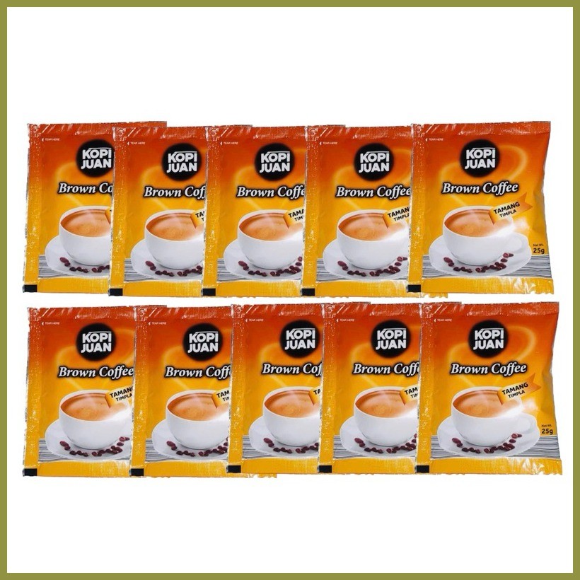 Kopi Juan Brown Cofee 3 in 1 (25grams X 10pcs) | Shopee Philippines