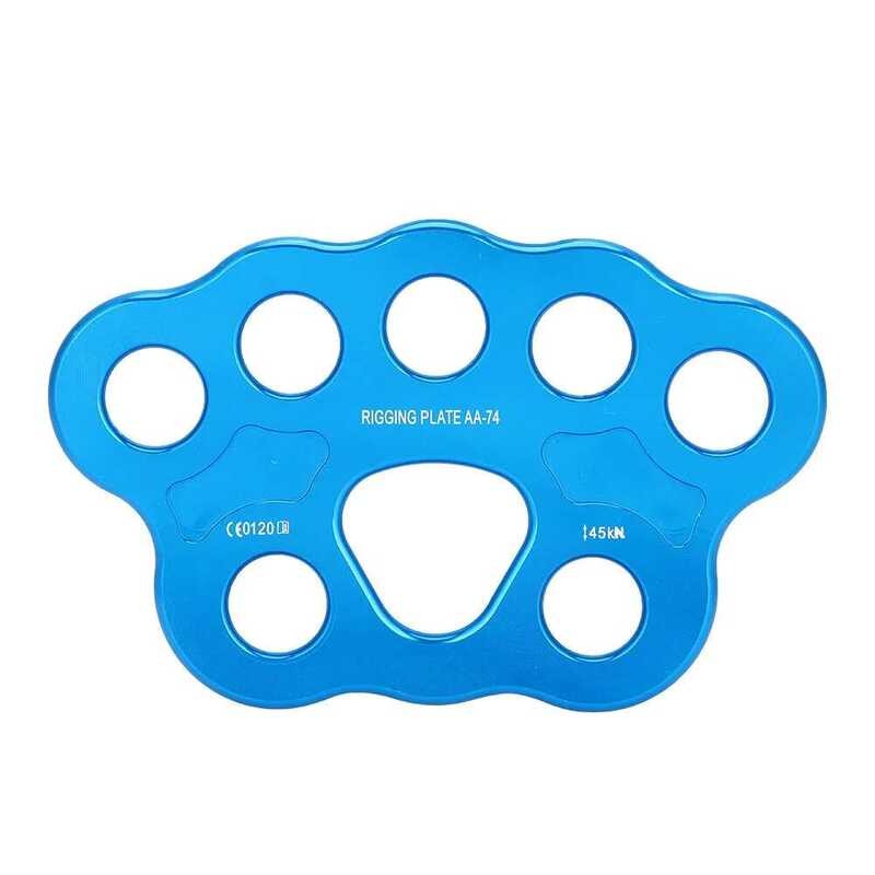 8 Holes Paw Rigging Plate 36Kn Climbing Rope Divider Multi Anchor Point ...