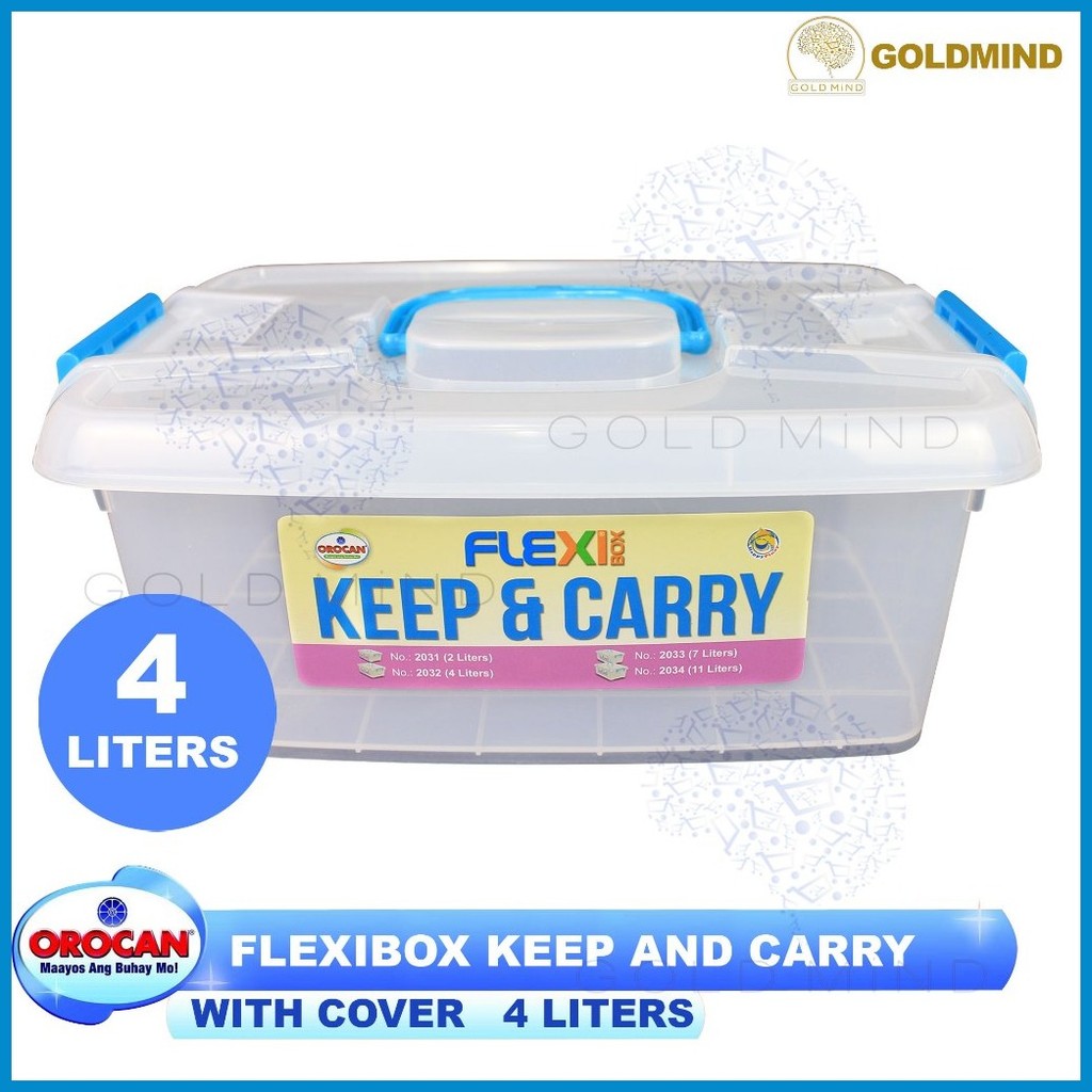Orocan Flexibox Keep and Carry with Cover 4 LITERS - Gold Mind | Shopee ...