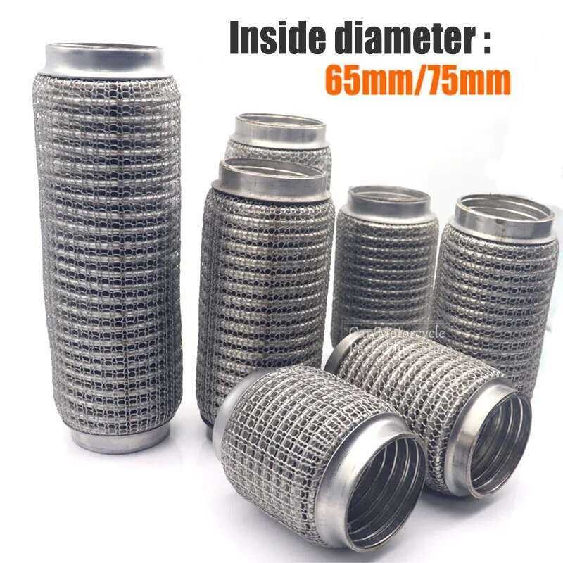 Exhaust Inlet 65Mm/75Mm Car Stainless Steel Exhaust Pipes Tube Flex ...