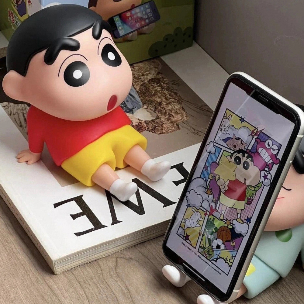 Crayon Shin-Chan Mobile Phone Holder Desktop Lazy Cartoon Figure for ...
