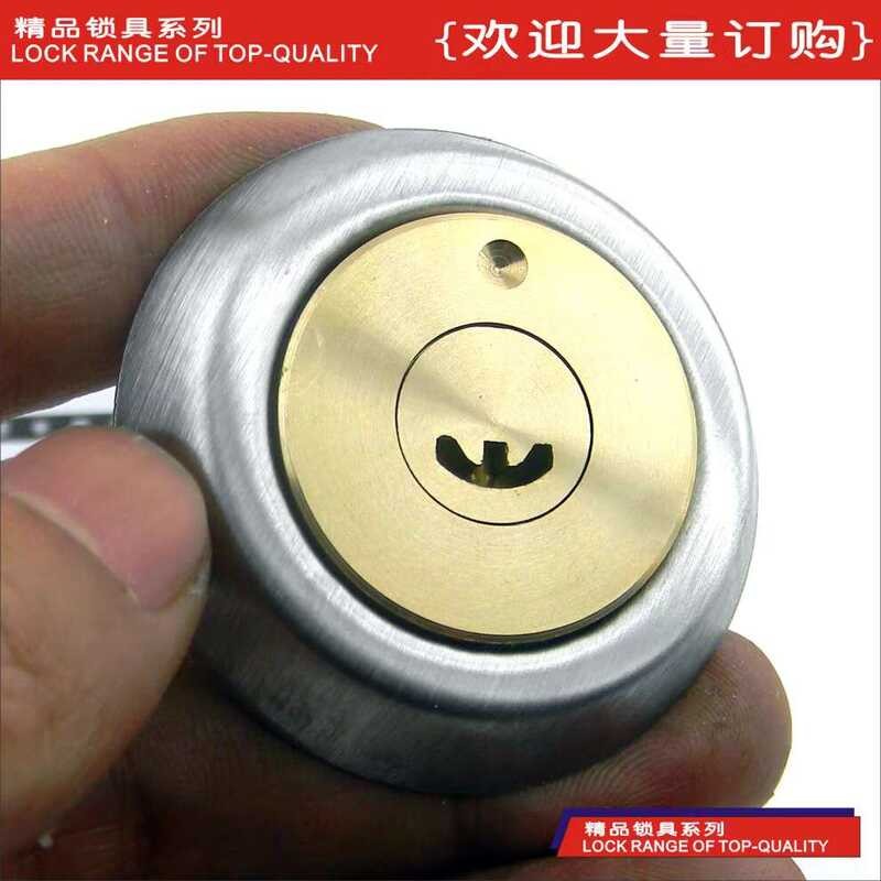 Old style anti-theft iron door, wooden door, door lock core, mechanical ...