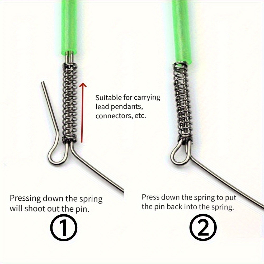 5PCS Sea Saltwater Fishing Rig Arms Branches with Swivels & Spring for ...