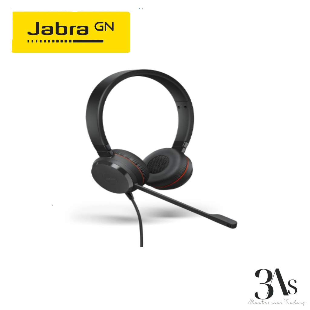 Jabra Evolve 30 II Stereo Headset 3.5mm Jack for Tablet and Mobile ...