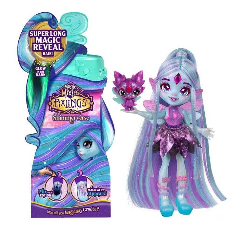 LY Magic Mixies Pixgs Series 2 Galaxy Hair Doll (Deerlee, Dragoy, Fire ...