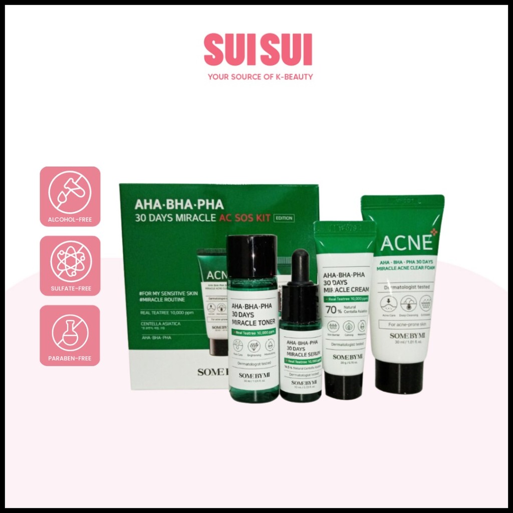 § Some By Mi AHA BHA PHA 30 Days Miracle AC SOS Kit | Shopee Philippines
