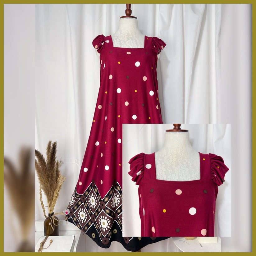 ELSSIE PLUS SIZE XL TO 3XL BUTTERFLY PAMBAHAY DUSTER DRESS WITH ONE ...