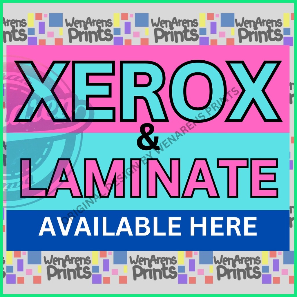 Xerox Print Scan Available here Laminated PVC Waterproof Sticker Sign Signage a4 size | Shopee ...