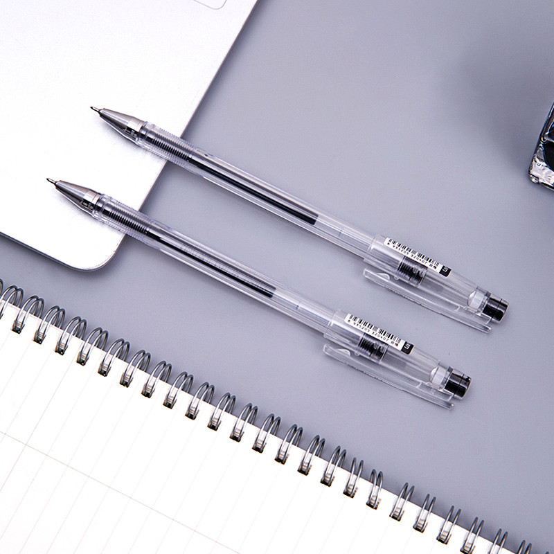 Deli 12Pcs Black Ink Gel Pen 0.3mm/0.35mm/0.5mm Mini Tip Student ...