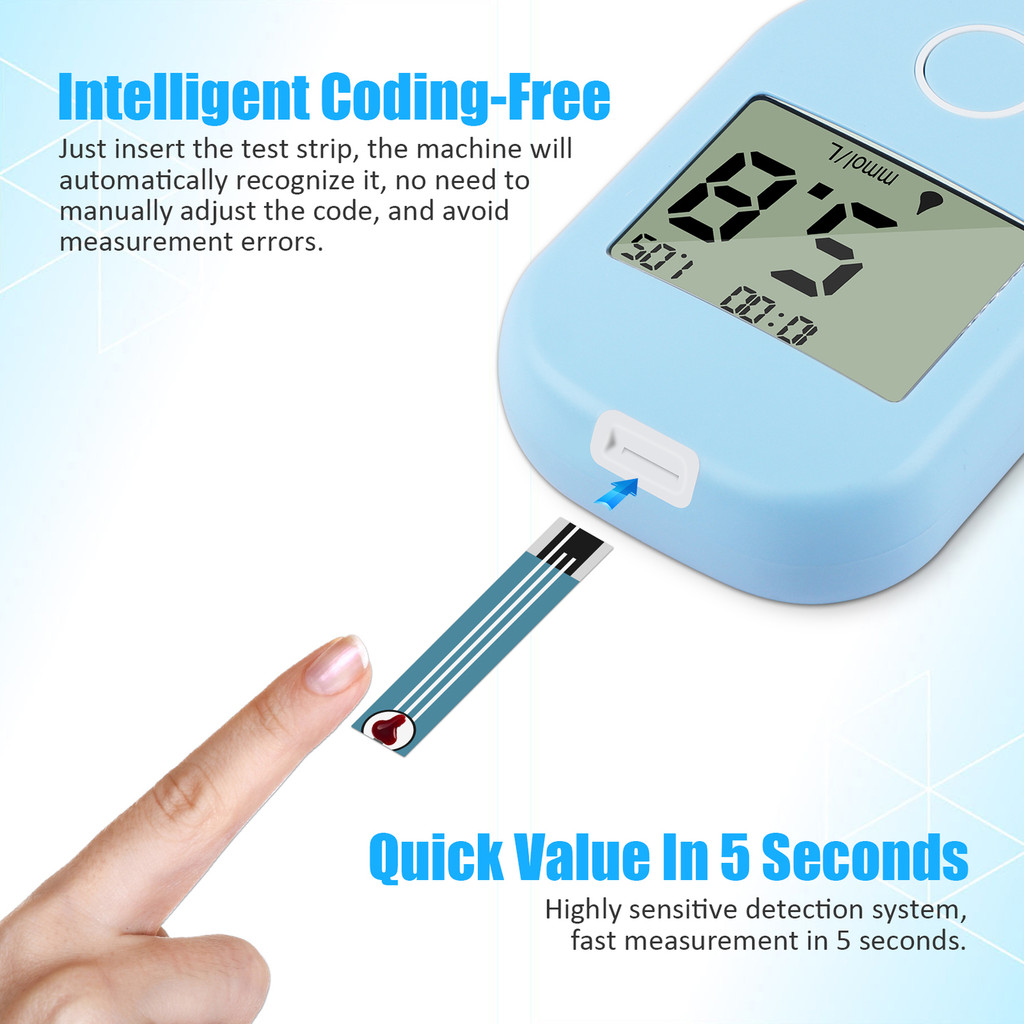 Sugar Monitor Glucose Blood Sug Test Hine Medical Glucometro Glucomet ...