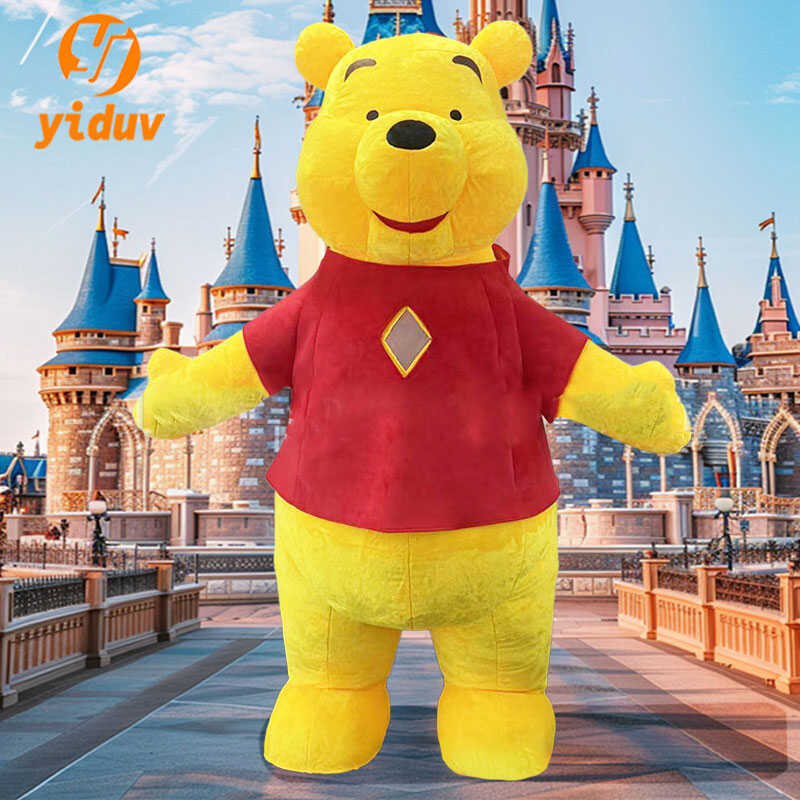 Giant Winnie The Pooh Bear Mascot Iatable Costume Cartoon Character ...