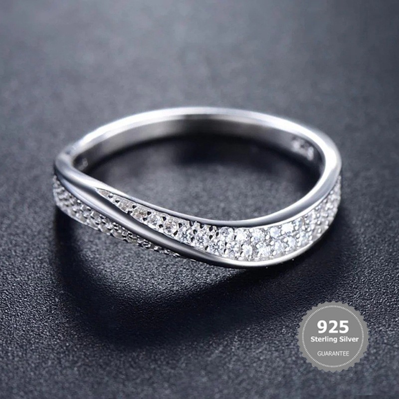 S925 Silver Mobius Ring Diamond Ring Pure Temperament Premium Jewelry ...