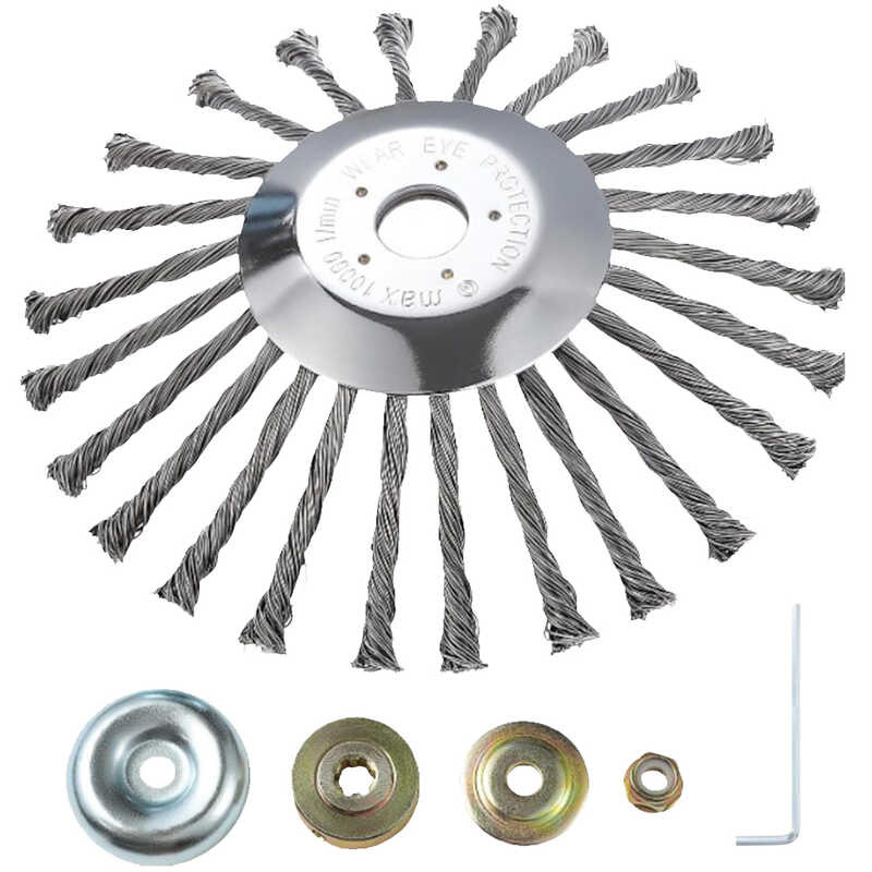 10Inch Knot Grass Trimmer Head Universal Derusting Weeding · Wheel Lawn ...