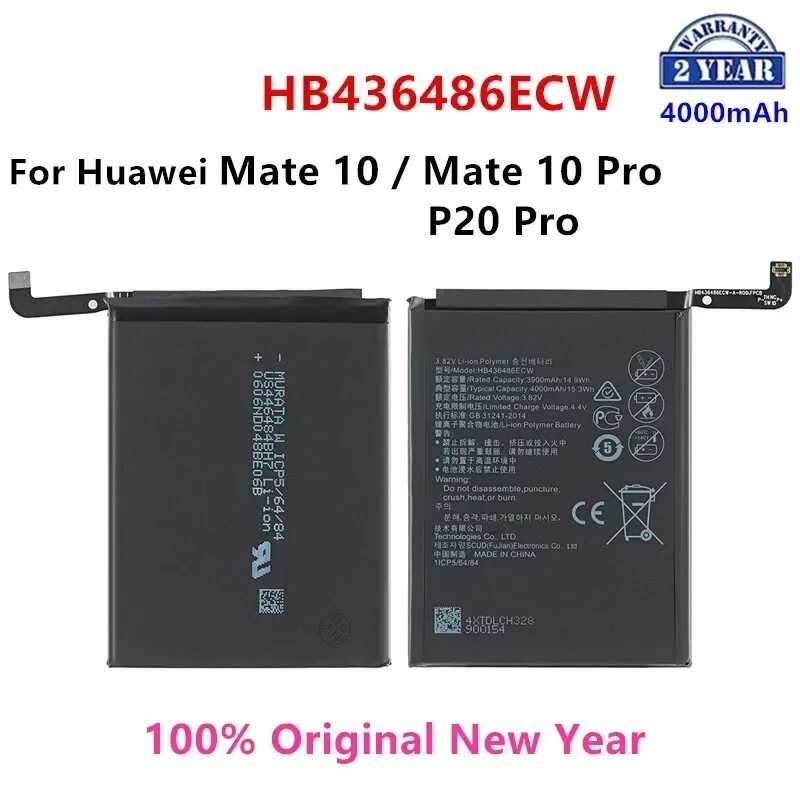 Orginal Hb436486ecw 4000Mah Battery For Huawei Mate 10 /P20 Pro Al00 ...