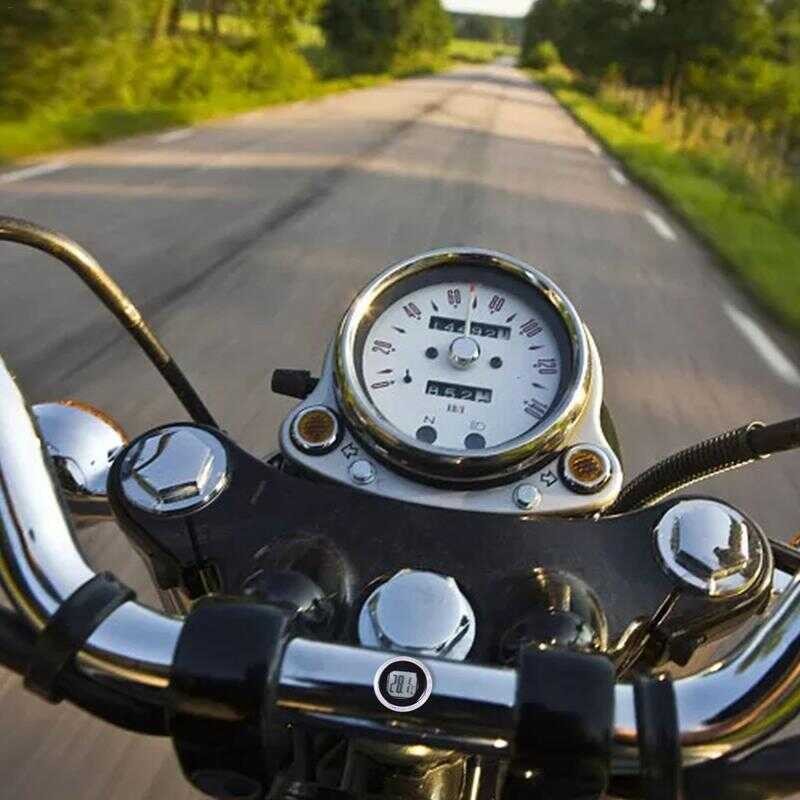 Mini Waterproof Motorcycle Thermometer Digital Temperature Gauge ...
