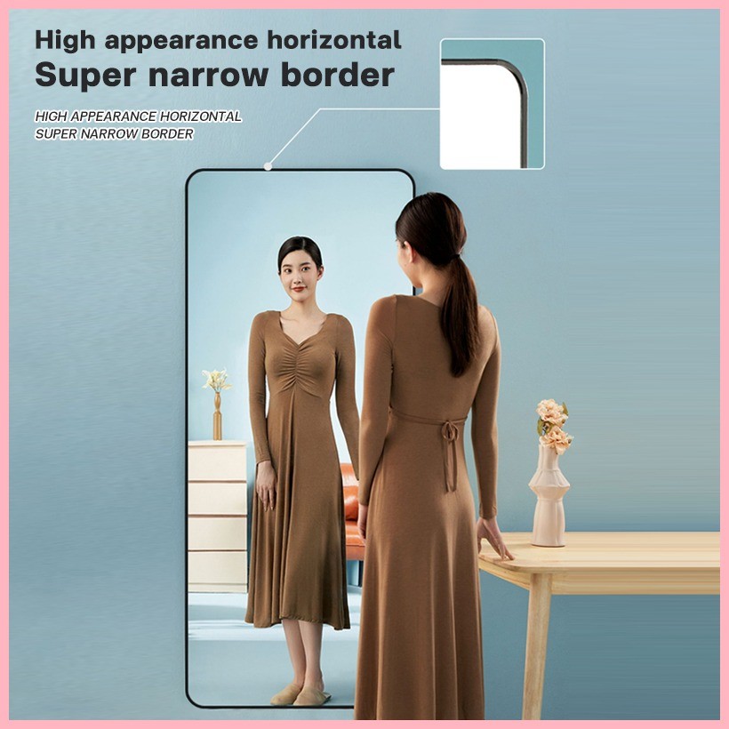 ∇ mirror wall mirror with stand make up mirror whole body bathroom ...