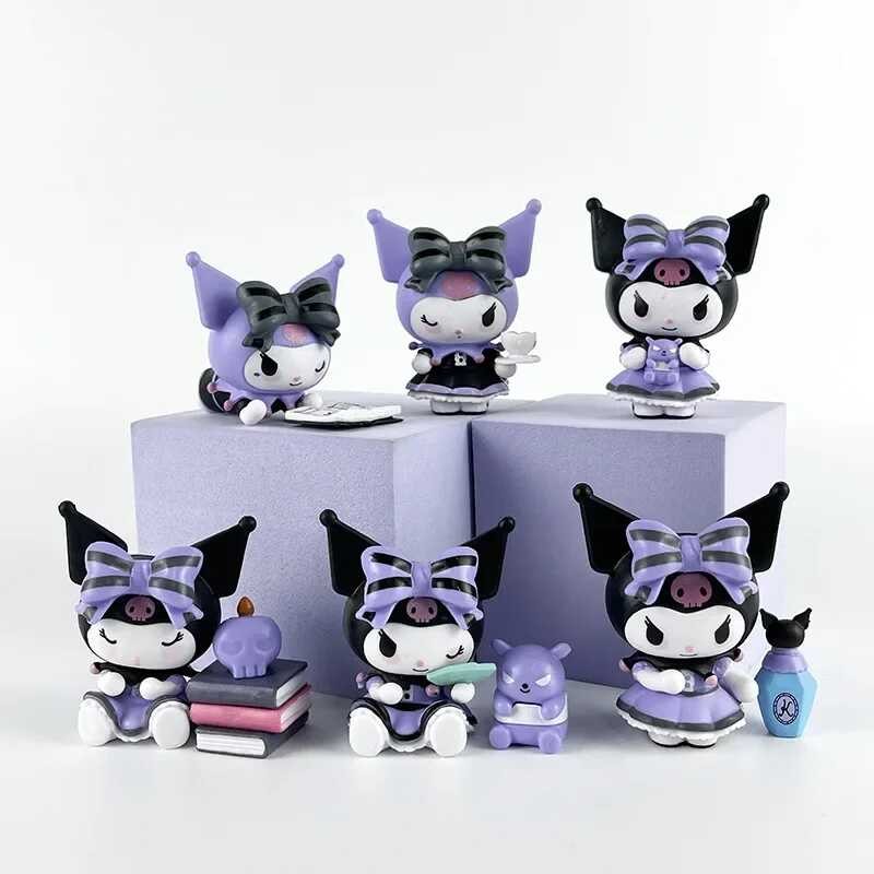Sanrio Bd Box Cute Cartoon Kuromi Doll Action Figure Model Bd Box Girl ...
