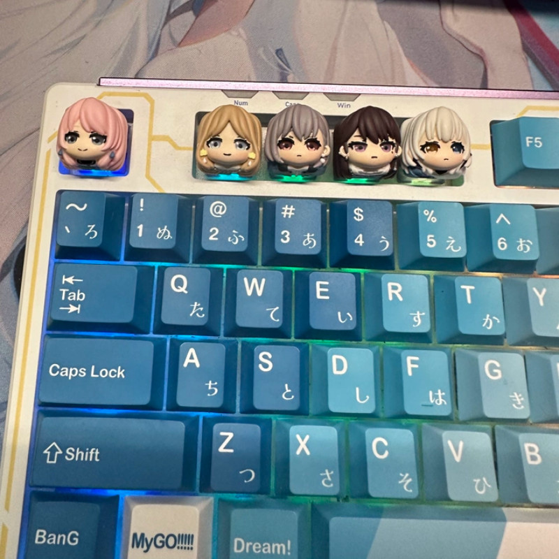 BanG Dream Keycap Cute Cartoon 3D Creative Cute MX Switch Mechanical ...