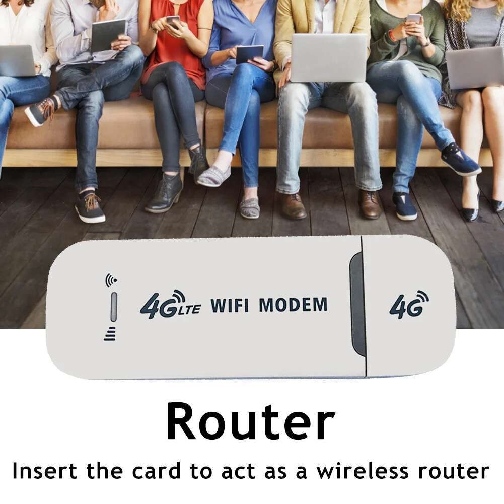 LTE 4G Dongle Mobile Broadband Sim Card Wireless Router USB 150Mbps ...