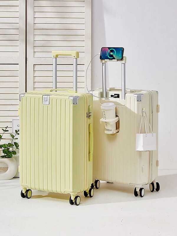 Multi functional aluminum frame luggage for students, female, sturdy ...