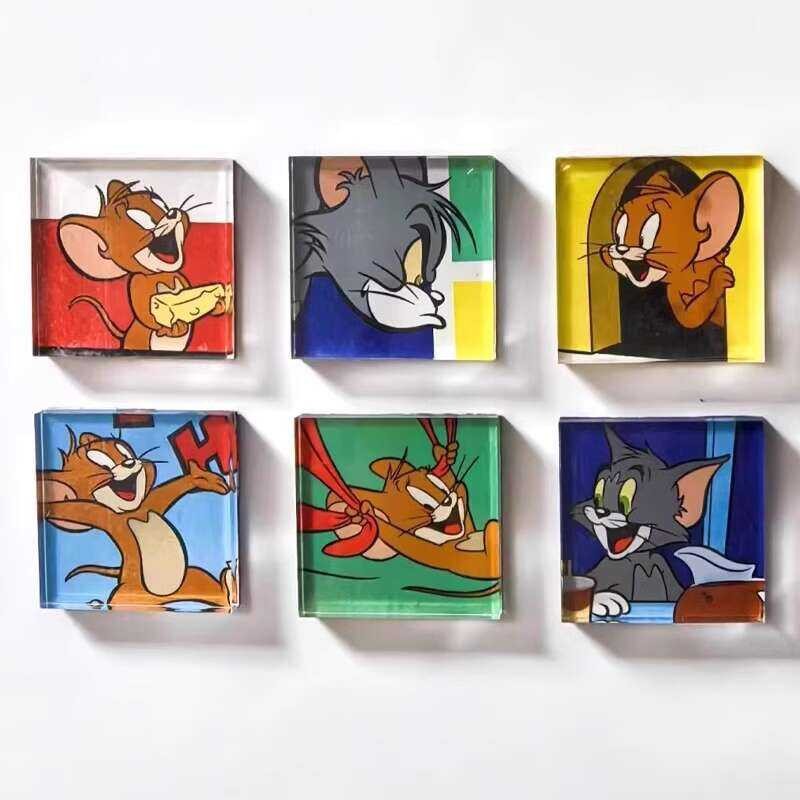 Maglikha magandang cartoon refrigerator acrylic DIY bilog na materyal ...