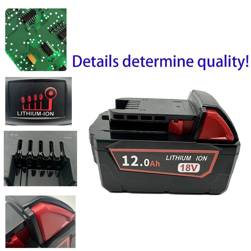 For 100%Original Milwaukee M18 Power Tool Battery, Charger, BR, XC, 18V ...